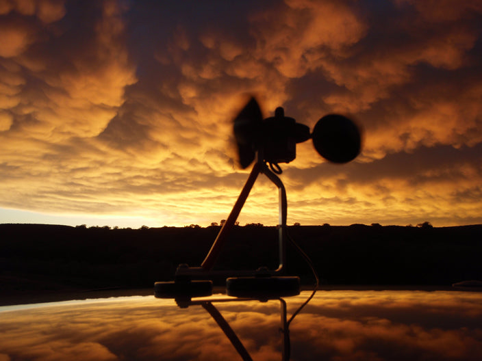 Inspeed Portable Mag Mount 3-Cup Anemometer | Wind Speed Measurement